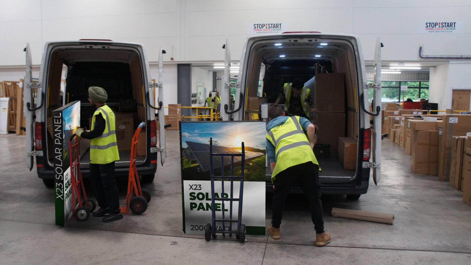 Solar Panels - Specialist Delivery Service - Stop Start